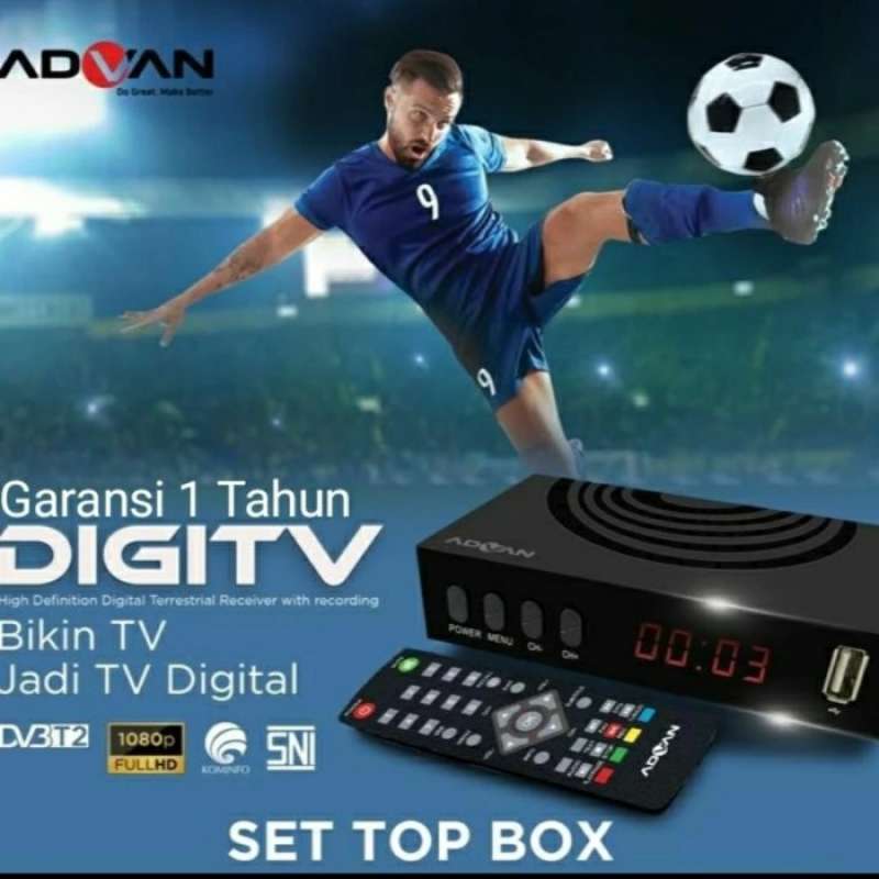 Promo Stb Tv Box Terestrial Dvb T2 Set Top Box Advan Digipro Diskon 27% ...
