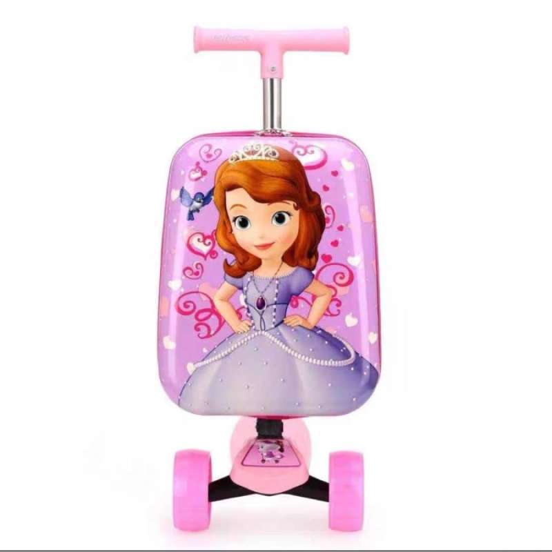 Promo Sofia The First Kotak Segi Empat Trolley Scooter Anak Tas Sekolah ...
