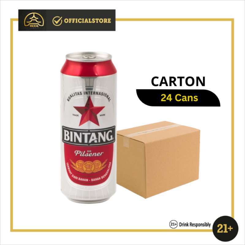 Jual Bintang Can Beer 500ml x 24 Bottle (1 Karton) di Seller Beer ...