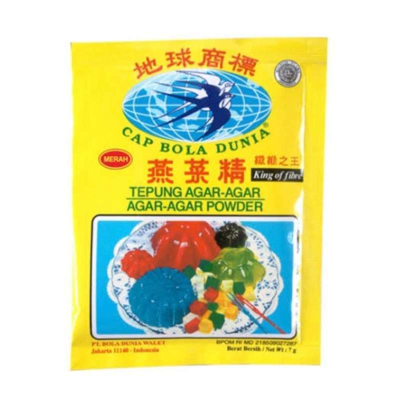 Jual Agar Agar Swallow Globe Merah Putih Hijau Coklat 7 Gr Di Seller ...