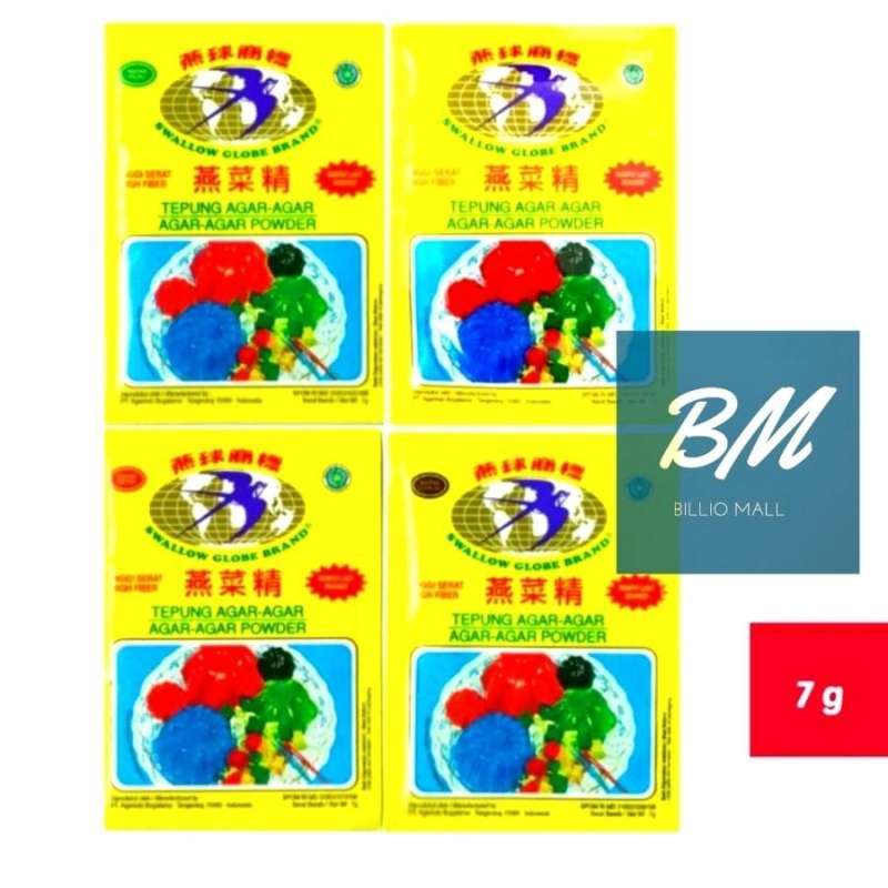 Jual Agar Agar Swallow Globe Merah Putih Hijau Coklat 7 Gr Di Seller ...