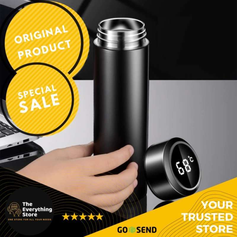 Promo TUMBLER LED DISPLAY TEMPERATURE SUHU | TERMOS LED TEMPERATURE 500 ...