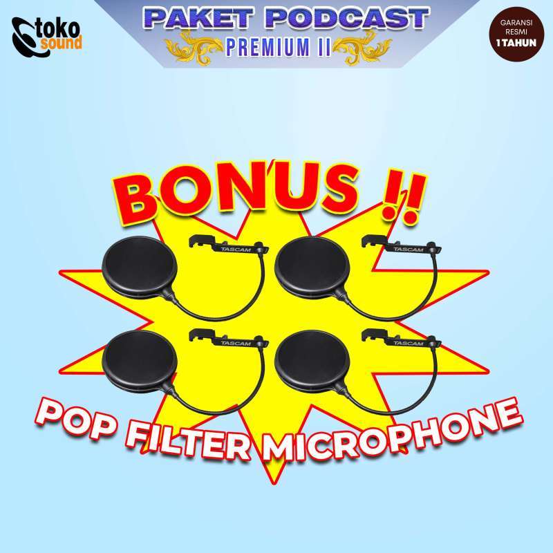 Jual Paket Podcast Premium 4 Orang - Rodecaster Pro 2 - Tascam Tm 70 ...