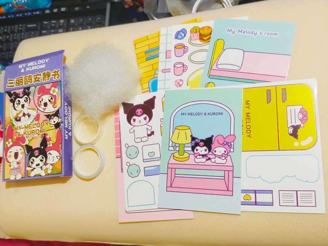 Jual Mainan Edukasi Quiet Book DIY Toys Sanrio Cubit Boneka Kertas ...