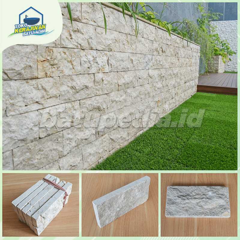 Jual Batu Alam Dinding Crema Marble Natural Surface 10x20 Di Seller ...
