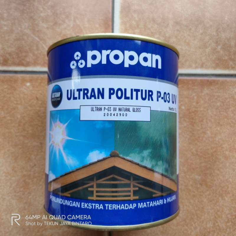 Promo Cat Kayu Propan Politur Exterior Ultran P-03 1L - Natural Gloss ...
