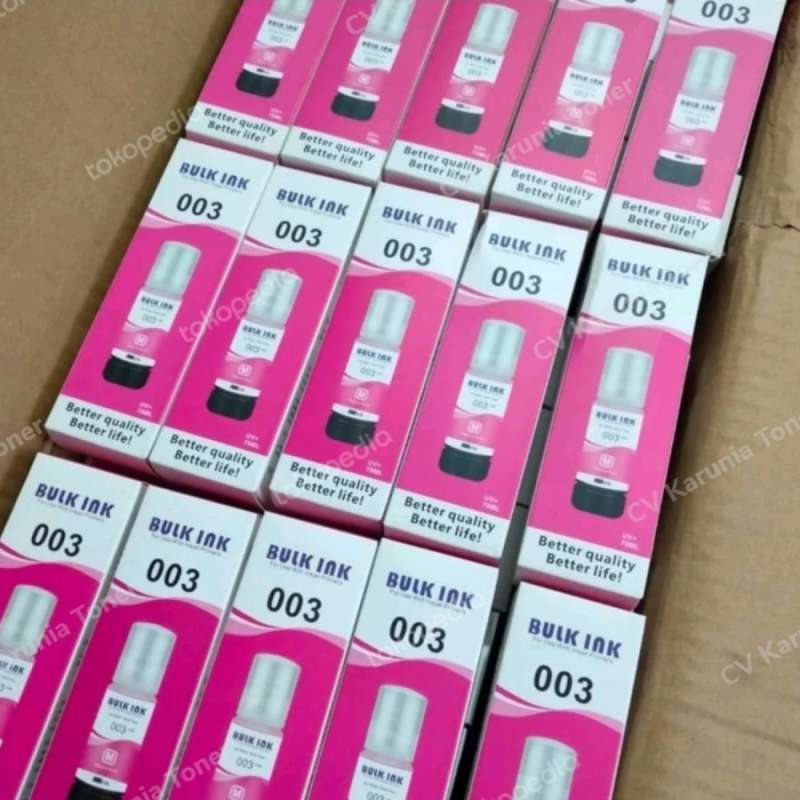 Jual Tinta Bulk ink Epson 003 Original CMYK L1110, L3110,L3150, L5190 ...