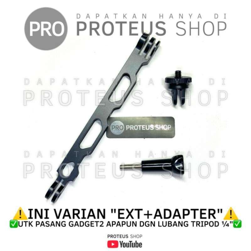 Promo EXTENSION ARM BRACKET GOPRO INSTA360 X3 CAM MOUNT MOTOR SEPEDA ...
