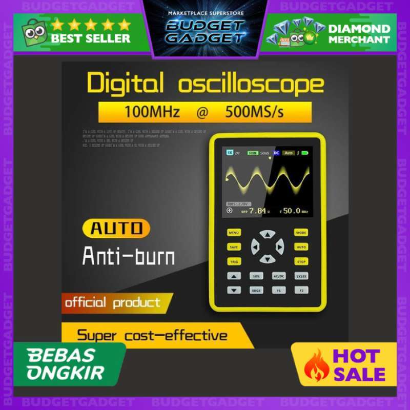 Promo Fnirsi Digital Oscilloscope Osiloskop Portable 100mhz 500ms/s ... Promo Fnirsi Digital Oscilloscope Osiloskop Portable 100mhz 500ms/s ...