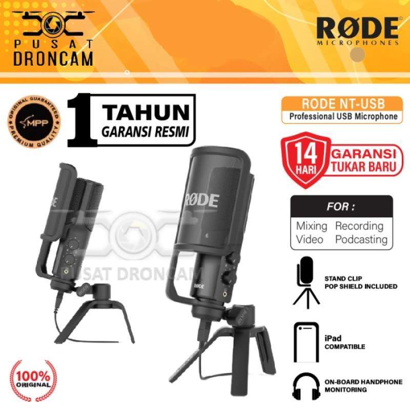 Promo RODE NT-USB MICROPHONE RESMI MIC - Diskon 50% di Seller XionStore ...