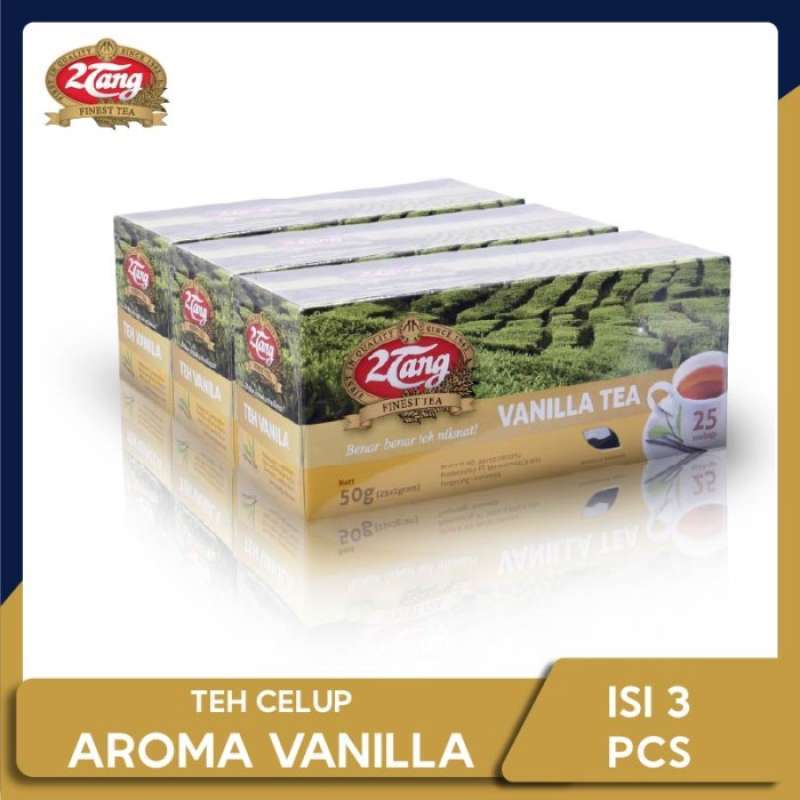 Jual 2tang Vanilla Tea Teh Celup [3 Box @25 Kantong/ 2gr] Di Seller ...