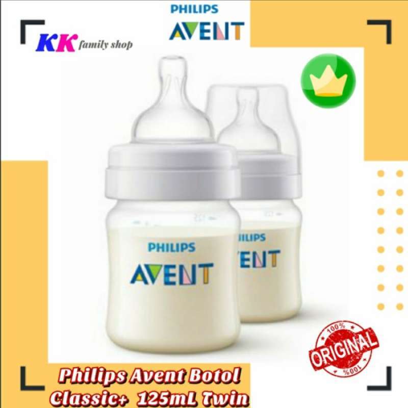Promo Philips Avent Botol Classic 2pcs 125mL Twinpack/ Botol Susu Bayi ...