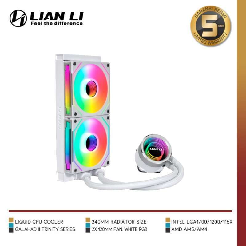 Jual LIAN LI Galahad II Trinity 240 ARGB AIO UNI FAN SL-INFINITY - Putih di Seller Nano Komputer ...