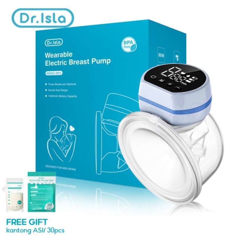 Promo Dr.isla Hands Free Wireless Electric Breast Pump - Pompa ASI ...