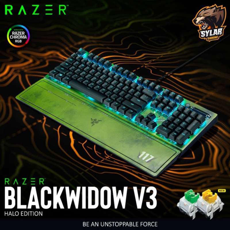Promo Razer Blacidow V3 Halo Infinite Edition Mechanical Gaming ...