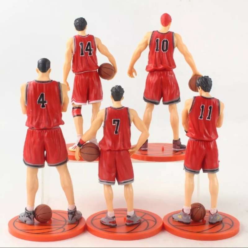 Jual Action Figure Anime Slam Dunk Shohoku Sakuragi Rukawa Kaede Set 5 ...