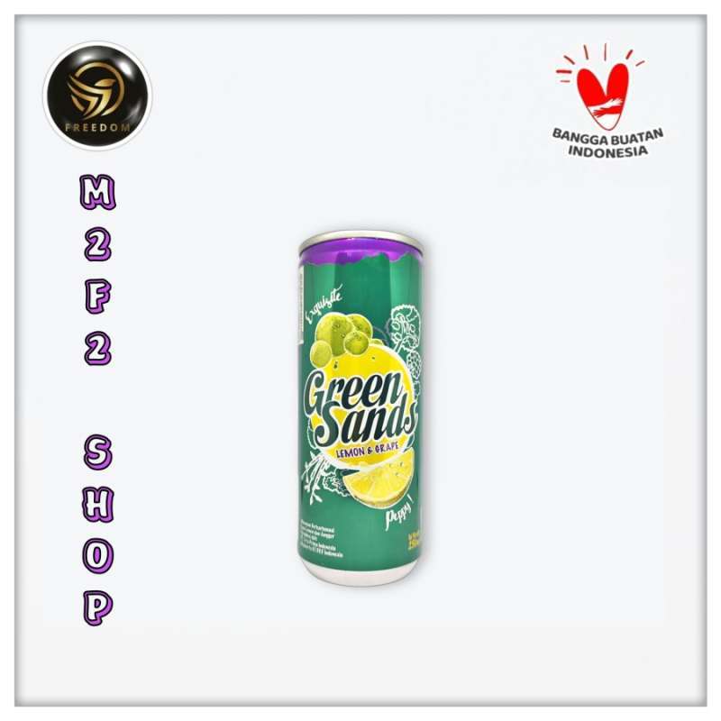 Promo Green Sands Lemon Grape Minuman Bersoda Kaleng | Can - 250 Ml ...