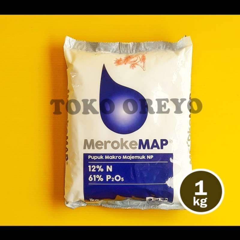 Promo PUPUK MEROKE MAP 1 KG KEMASAN PABRIK HIDROPONIK MONO AMONIUM ...