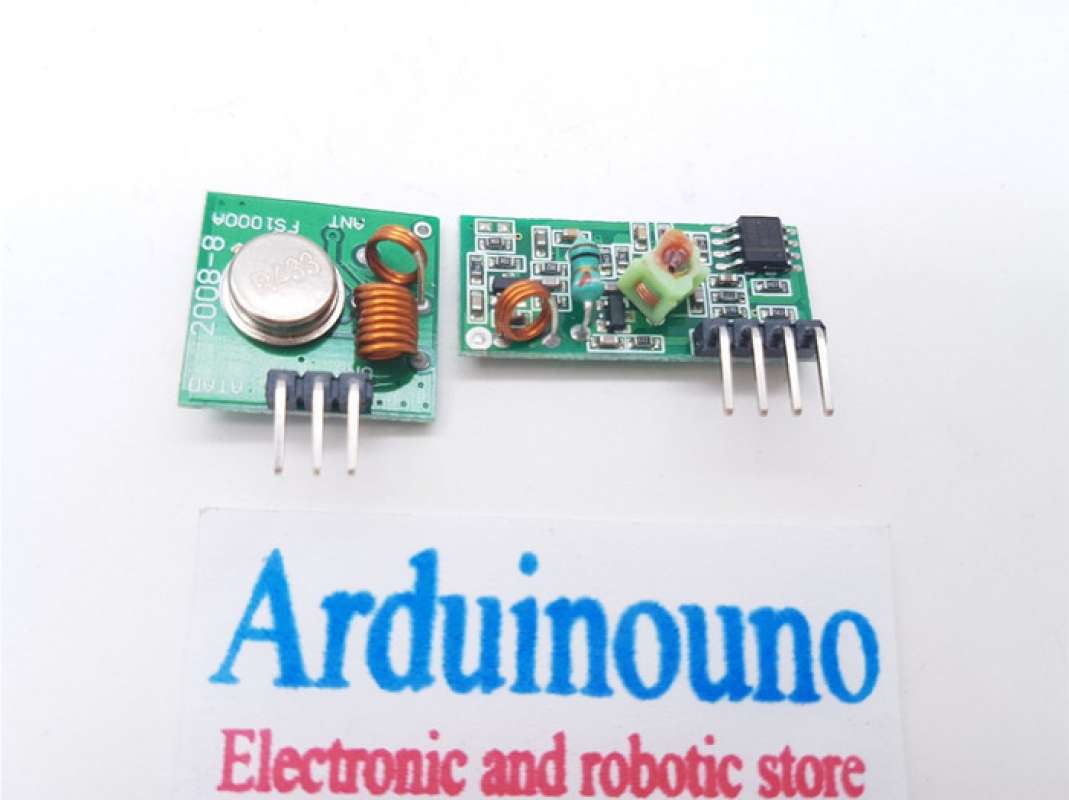 Jual 433 Mhz Rf Transmitter Receiver Wireless Module Original Murah ...