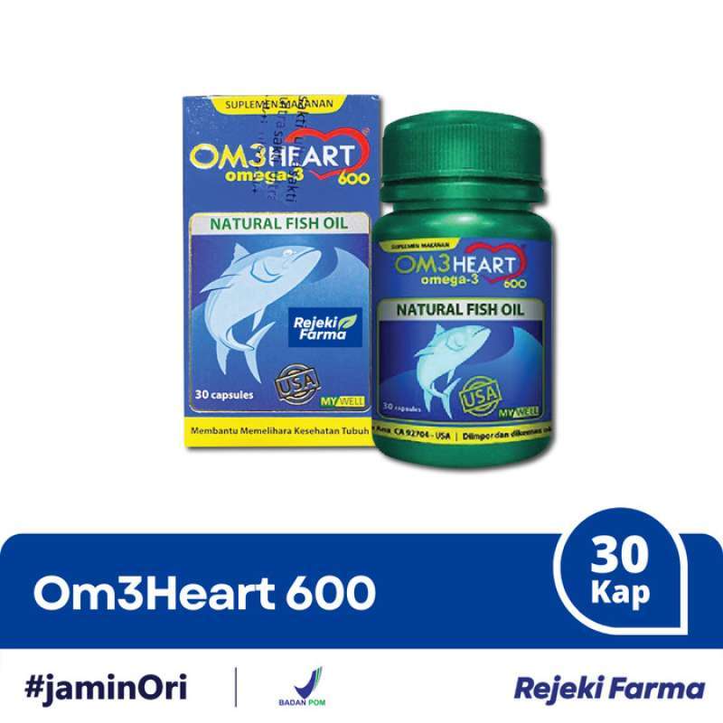 Promo MyWell OM3Heart 600 Omega 3 30 Kapsul - Om3 Heart Fish Oil My ...