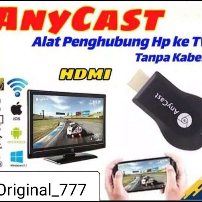 Promo Hdmi Wifi Dongle Anycast / Alat Penyambung Hp Ke Televisi ...
