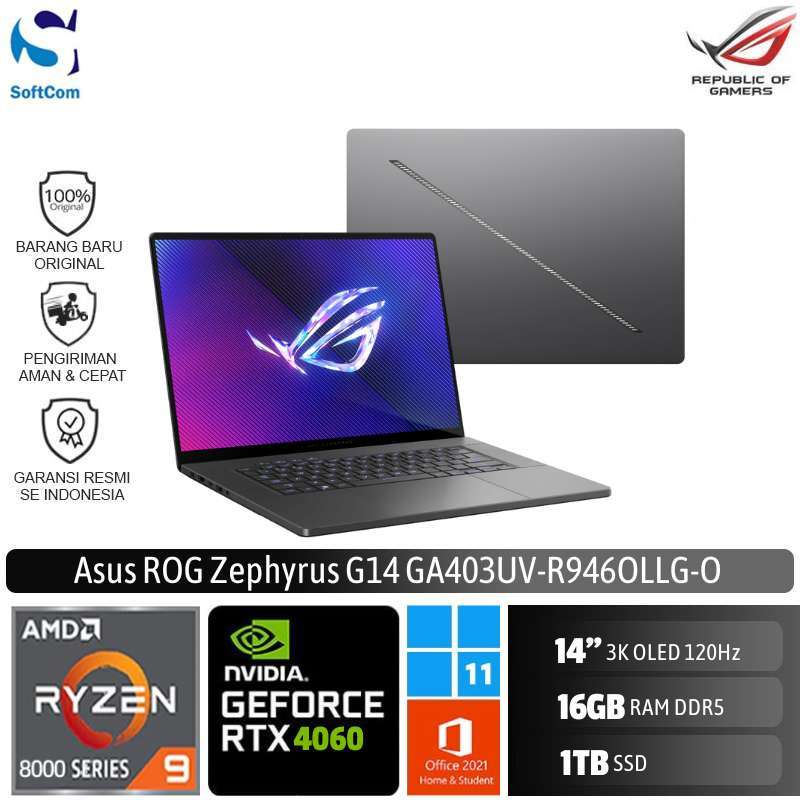 Promo Asus Rog Zephyrus G14 Ga403uv R946ollg [r9 8945hs/16gb/1tb Ssd ...
