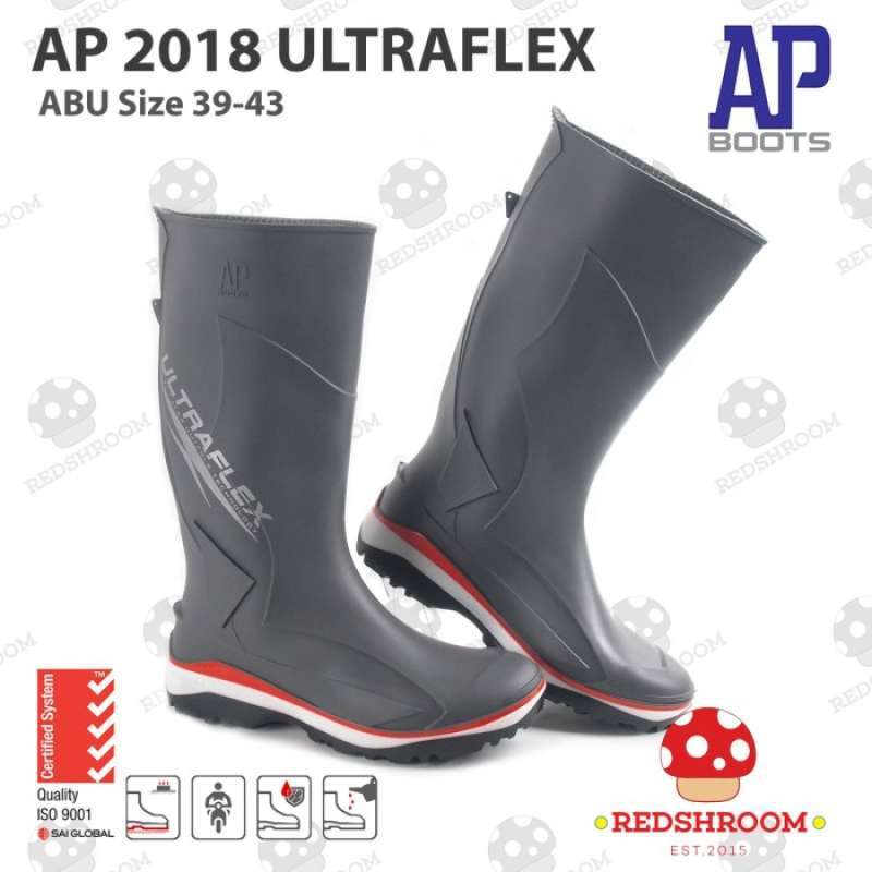Promo Sepatu Boot Tinggi Ap Boots Ap 2018 Ultraflex Abu Touring ...