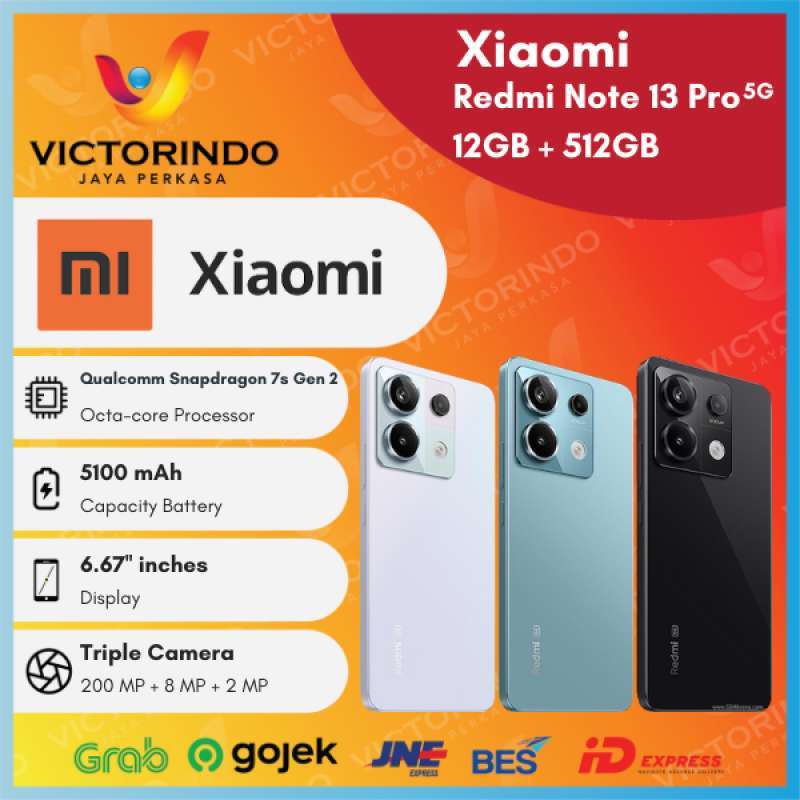 Jual Xiaomi Redmi Note 13 Pro 5g ( Ram 12gb + Rom 512gb ) Garansi Resmi ...