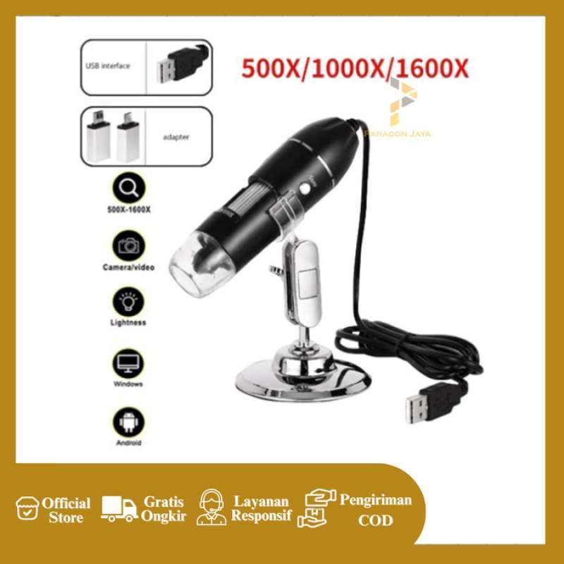 Jual Digital Microscope Endoscope 1600x Usb Mikroskop Endoskop Led ...
