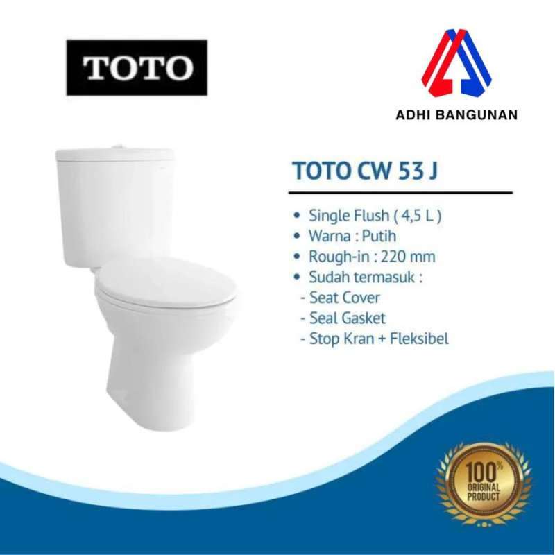 Jual Toto Cw53j Closet Duduk Closet Monoblok Di Seller Adhi Bangunan Ol ...