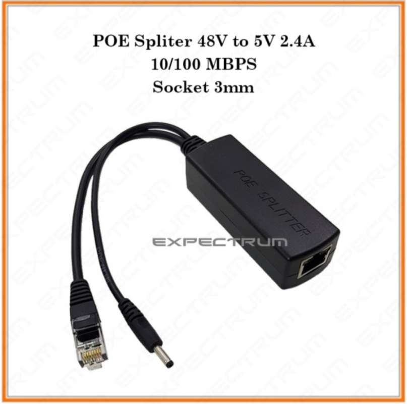 Jual Poe Splitter 48v To 5v. 2.4 Ampere For Ip Camera / Cctv Dll - Poe ...