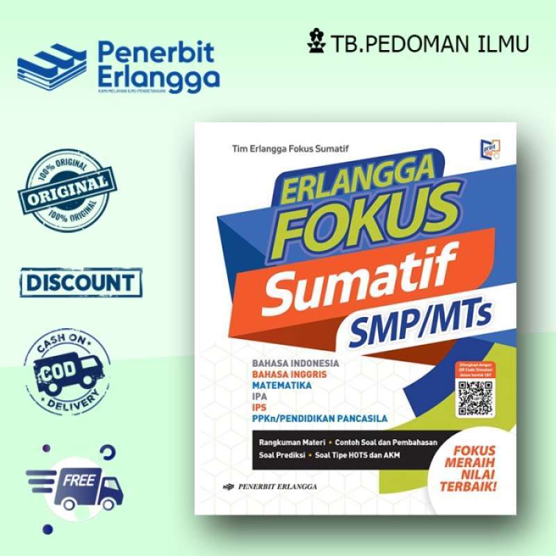Jual Erlangga Fokus Sumatif Smp/mts Rangkuman Contoh Soal Erlangga Di ...