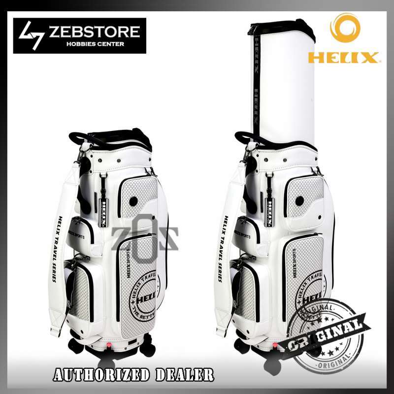 Jual Tas Stand Bag Golf Helix Club Exclusive Protection Travel White ...
