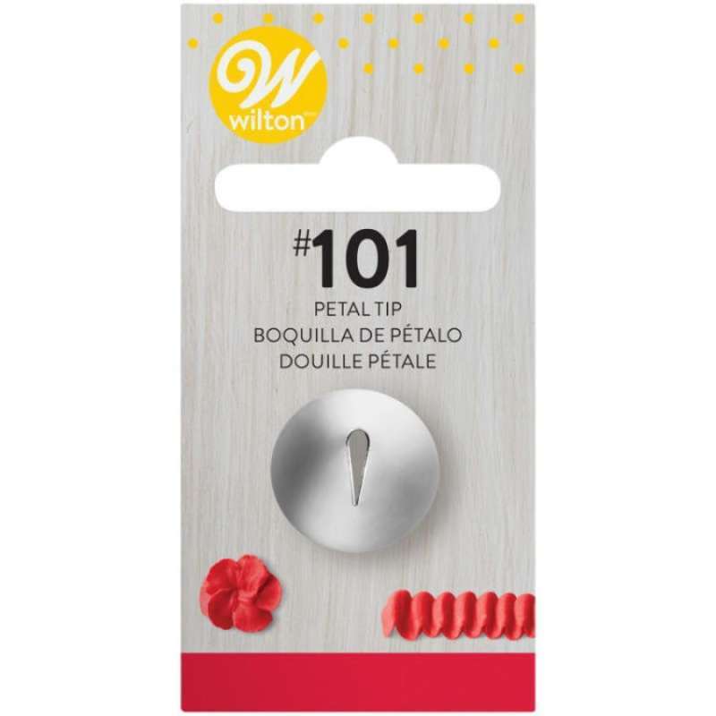 Jual Wilton Spuit Buttercream Tip 101 Motif Petal Original Stainless Di ...