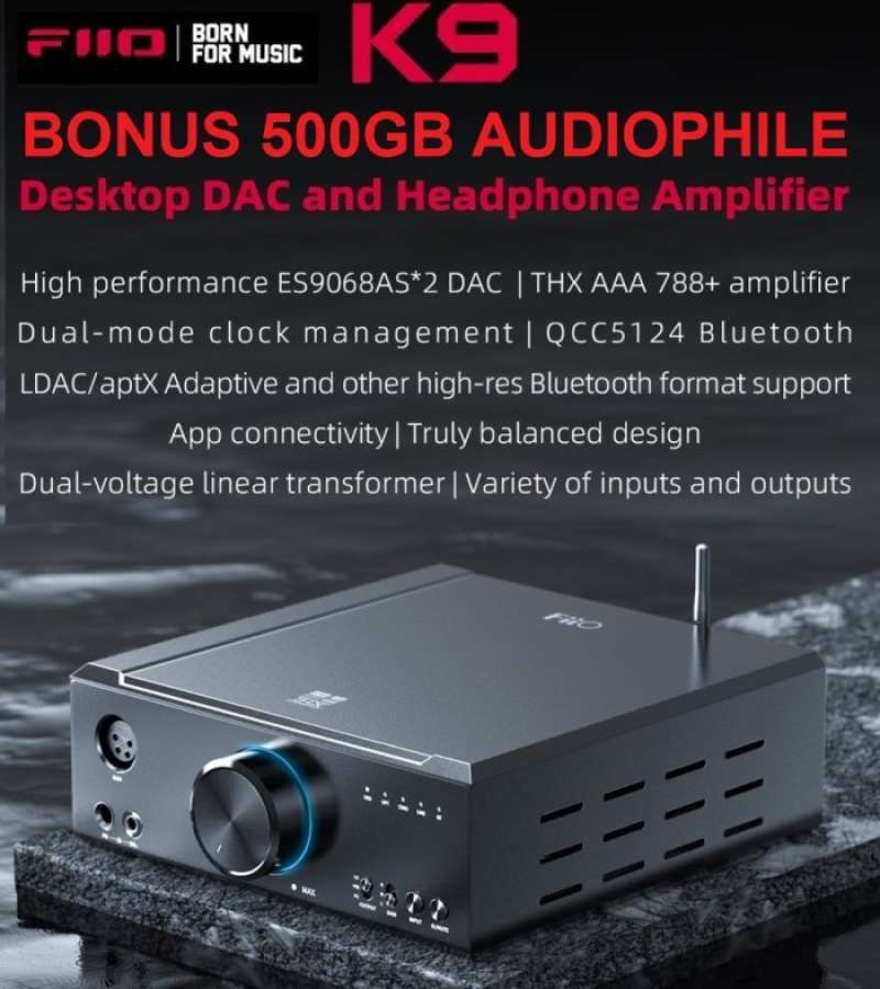 Jual Fiio K9 / K 9 Hi-fi Portable Headphone Amplifier With Dual Dac Di Seller Indah Purnama Tech ...