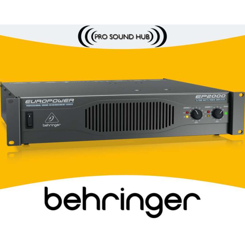 Promo Behringer Ep2000 Ep-2000 Ep 2000-watt Stereo Power Amplifier 2 ...