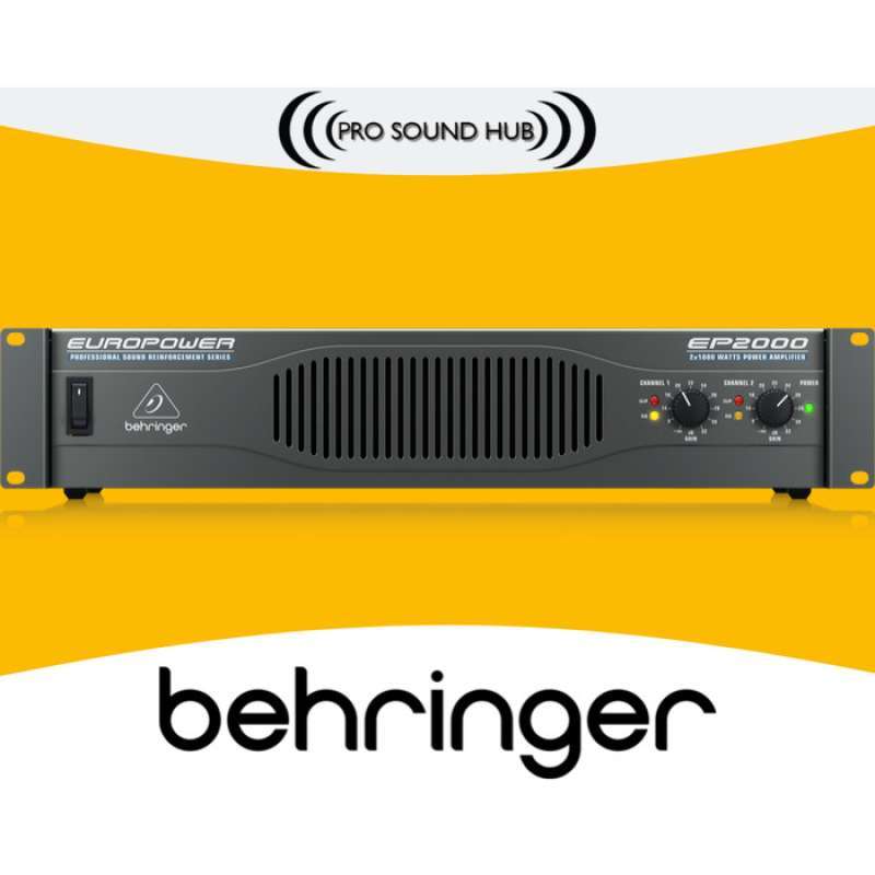 Promo Behringer Ep2000 Ep-2000 Ep 2000-watt Stereo Power Amplifier 2 ...
