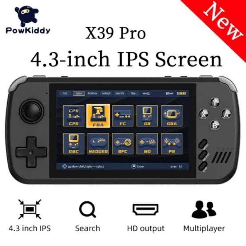 Jual Powkiddy X39 Pro Gameboy Emulator Ps1 Gba Gbc Bkn Anbernic Rg35xx ...