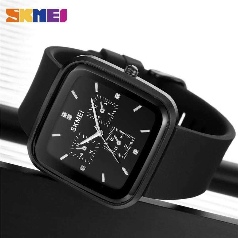 Jual Jam Tangan Analog Pria Strap Silicone 1902 Aneh Pria Casual Jarum ...