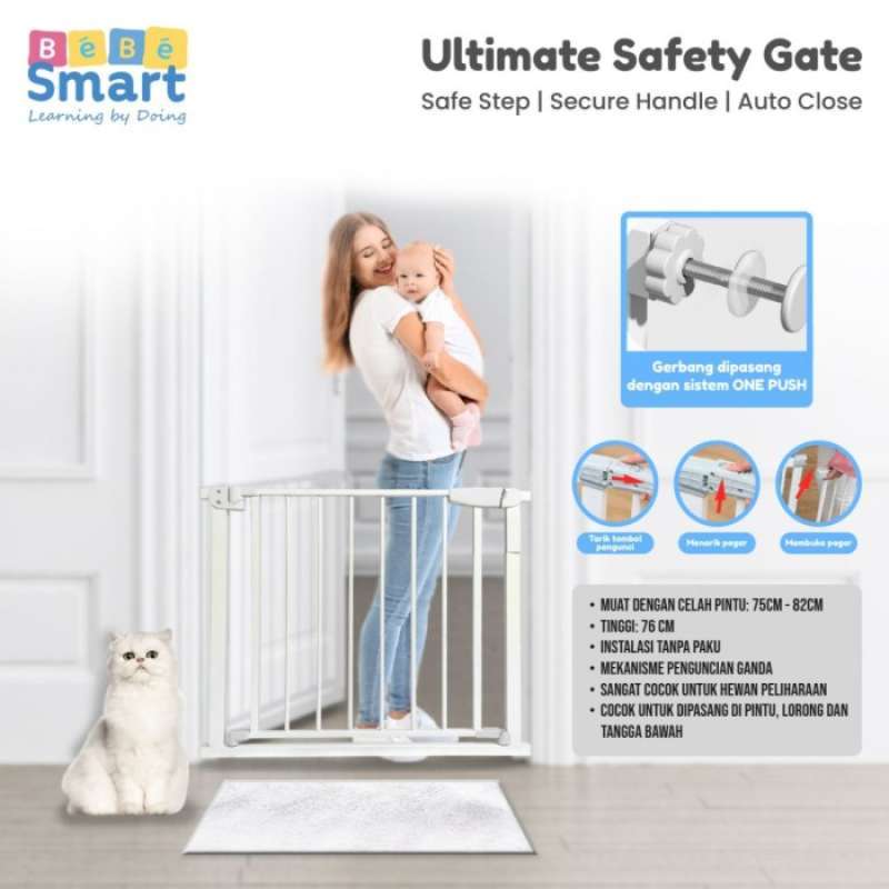 Jual Bebe Smart Pagar Pengaman Bayi - Pagar Pengaman Pintu - Safety ...