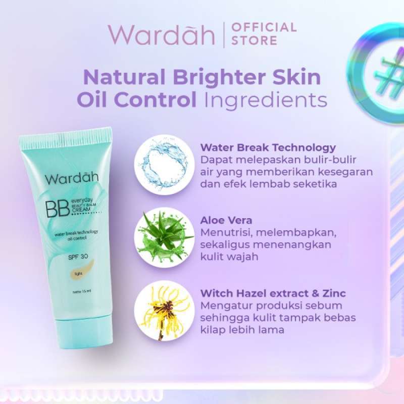 Jual Wardah Everyday Bb Cream Spf 30 - 15ml & 30ml - Light 30ml Di Seller Sunshop - Cengkareng ...