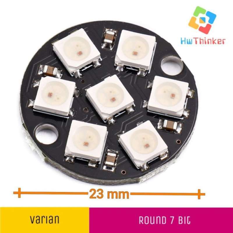Promo Led Rgb Ws2812 Ws2812b 5050 For Arduino Neopixel 5v Panel Round ...