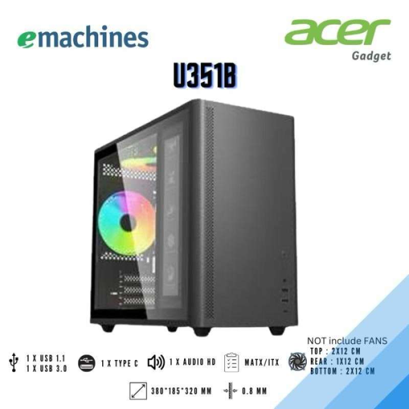 Jual Acer U351 Itx M-atx Casing Case Komputer - Black / White Di Seller ...