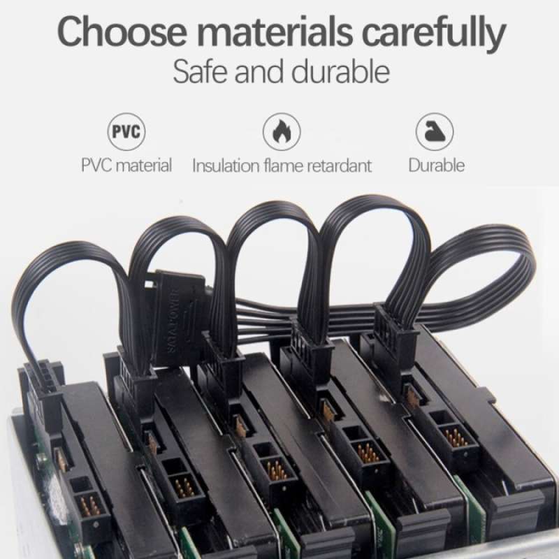 Jual Kabel Sata Power 1 To 5 Splitter Cabang Ssd Hdd Extension Cable Di ...