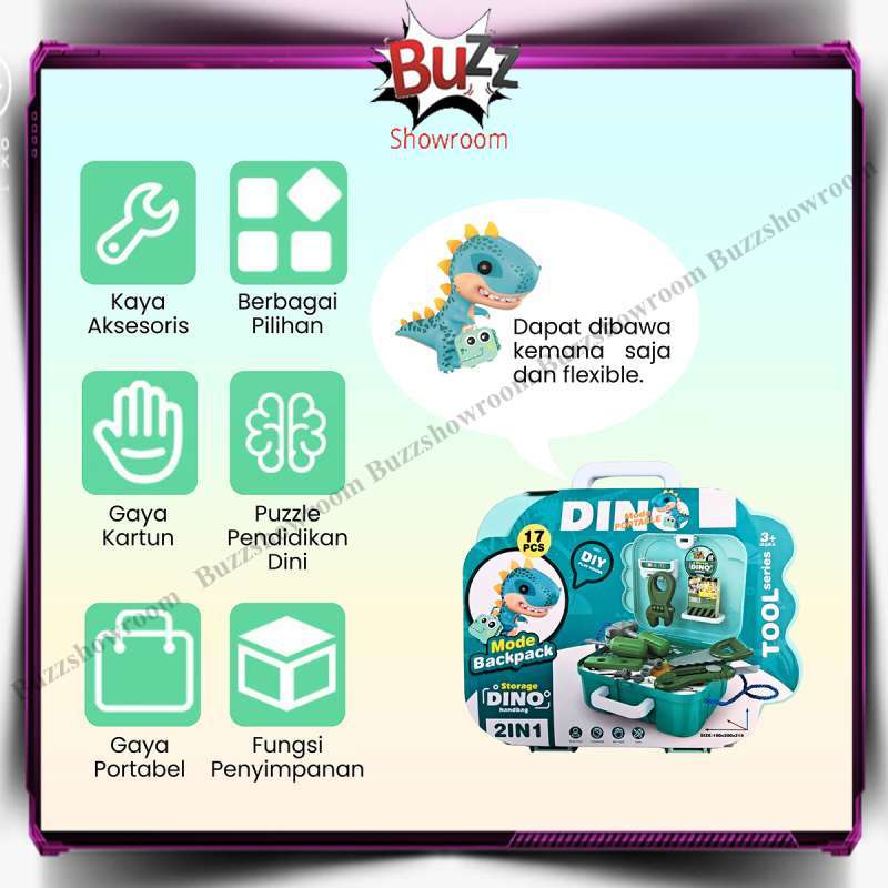 Jual Toolbox Dino Tools Set Toys Mainan Alat Perkakas Obeng Tool Box ...
