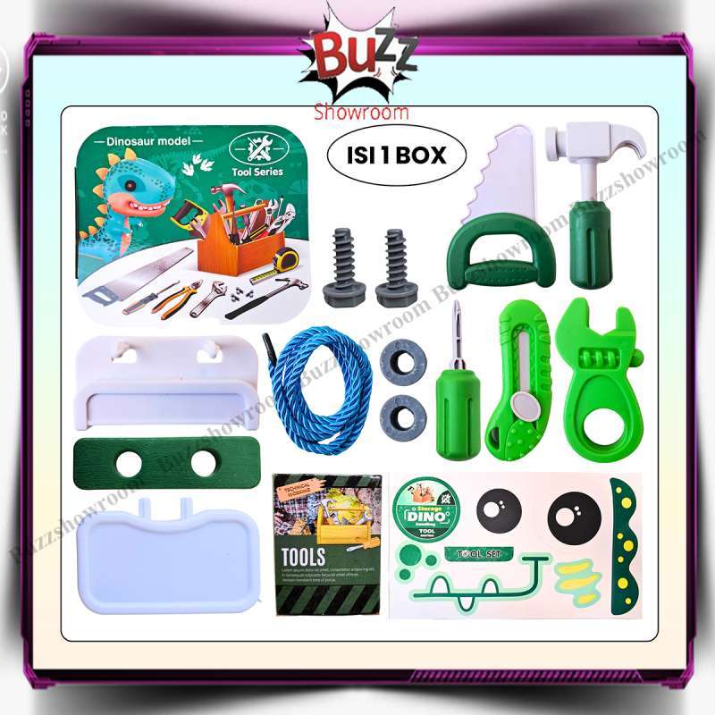 Jual Toolbox Dino Tools Set Toys Mainan Alat Perkakas Obeng Tool Box ...