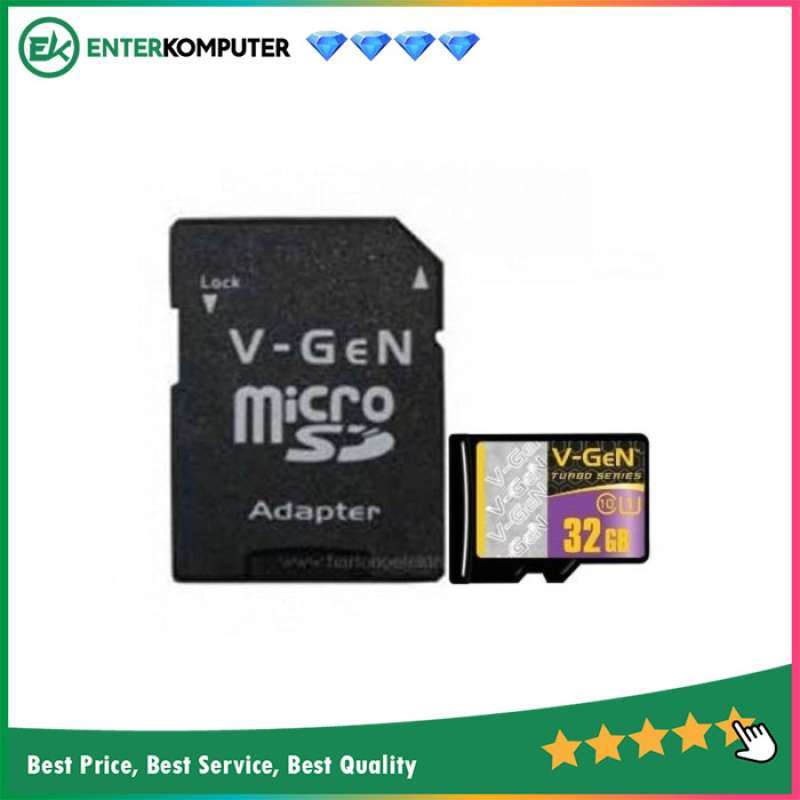 Promo V-gen Micro Sd 32gb Turbo With Sd Adapter Diskon 23% Di Seller Mari Cell - Linggajaya ...