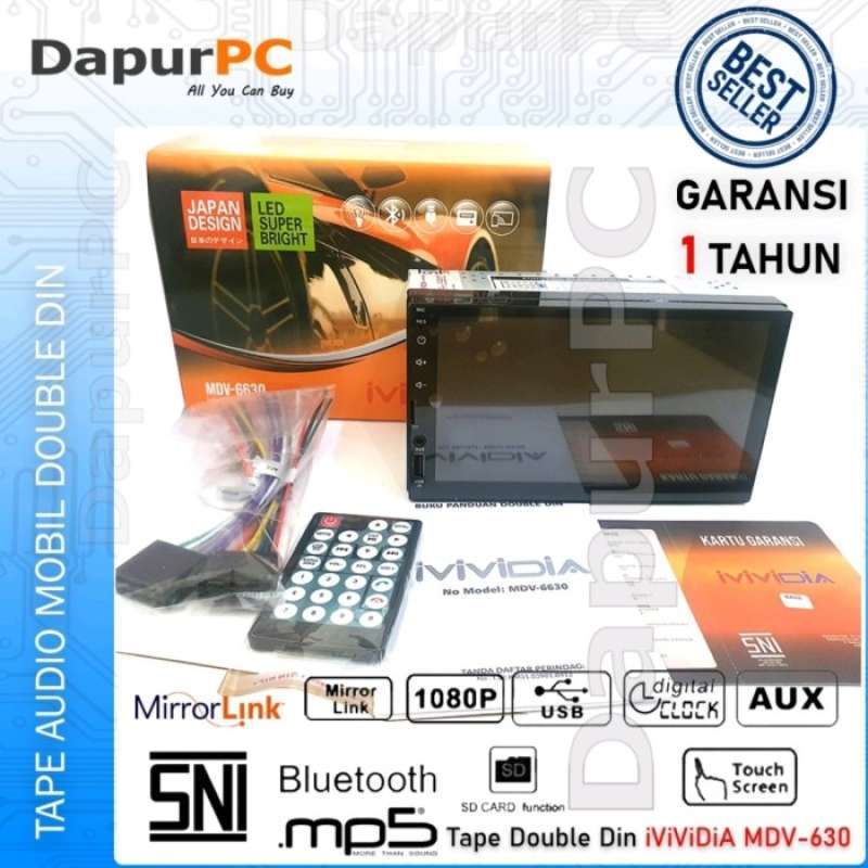 Promo Head Unit Toyota Double Din Mvidia Mdv 6630c Dsc Tape Mobil Doubledin Diskon 33% Di Seller ...
