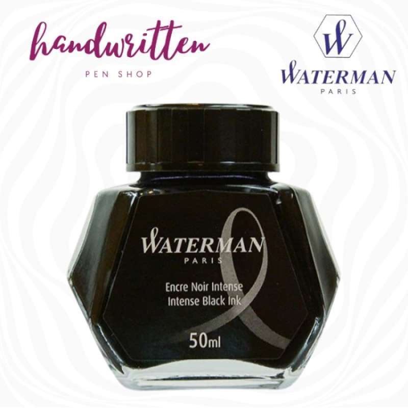 Jual Waterman Fountain Pen Ink 50ml/ Tinta Fountain Pen - Intense Black ...