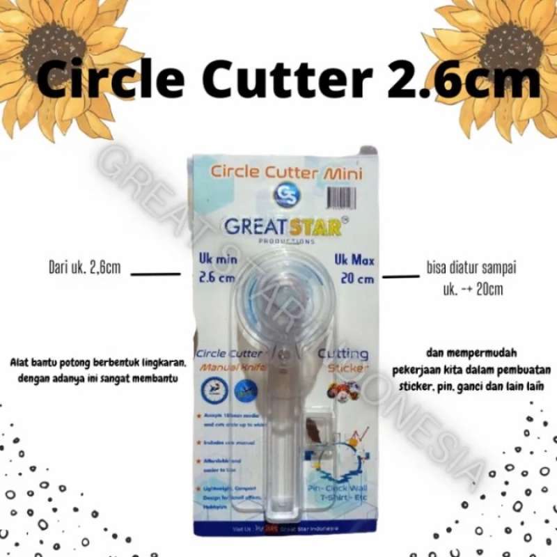 Jual Adjustable Mini Circle Cutter Pemotong Lubang Bulatan Kertas Di ...